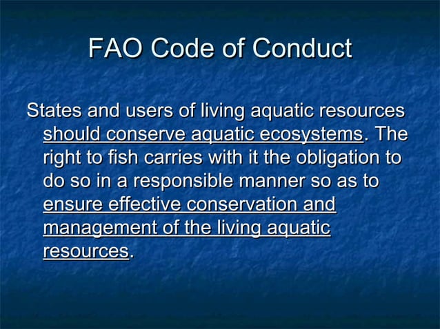 Introduction to the ecosystem approach as a framework for management of ...