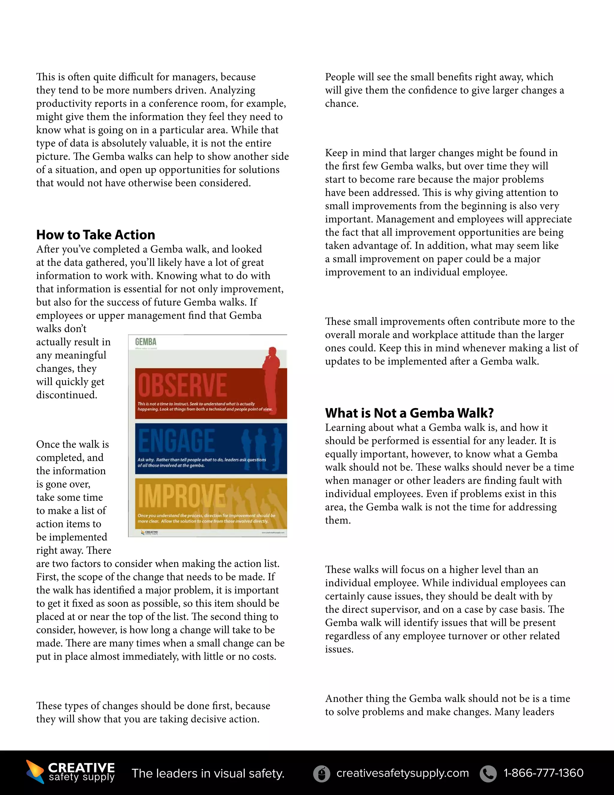 Introduction to the Gemba walk | PDF