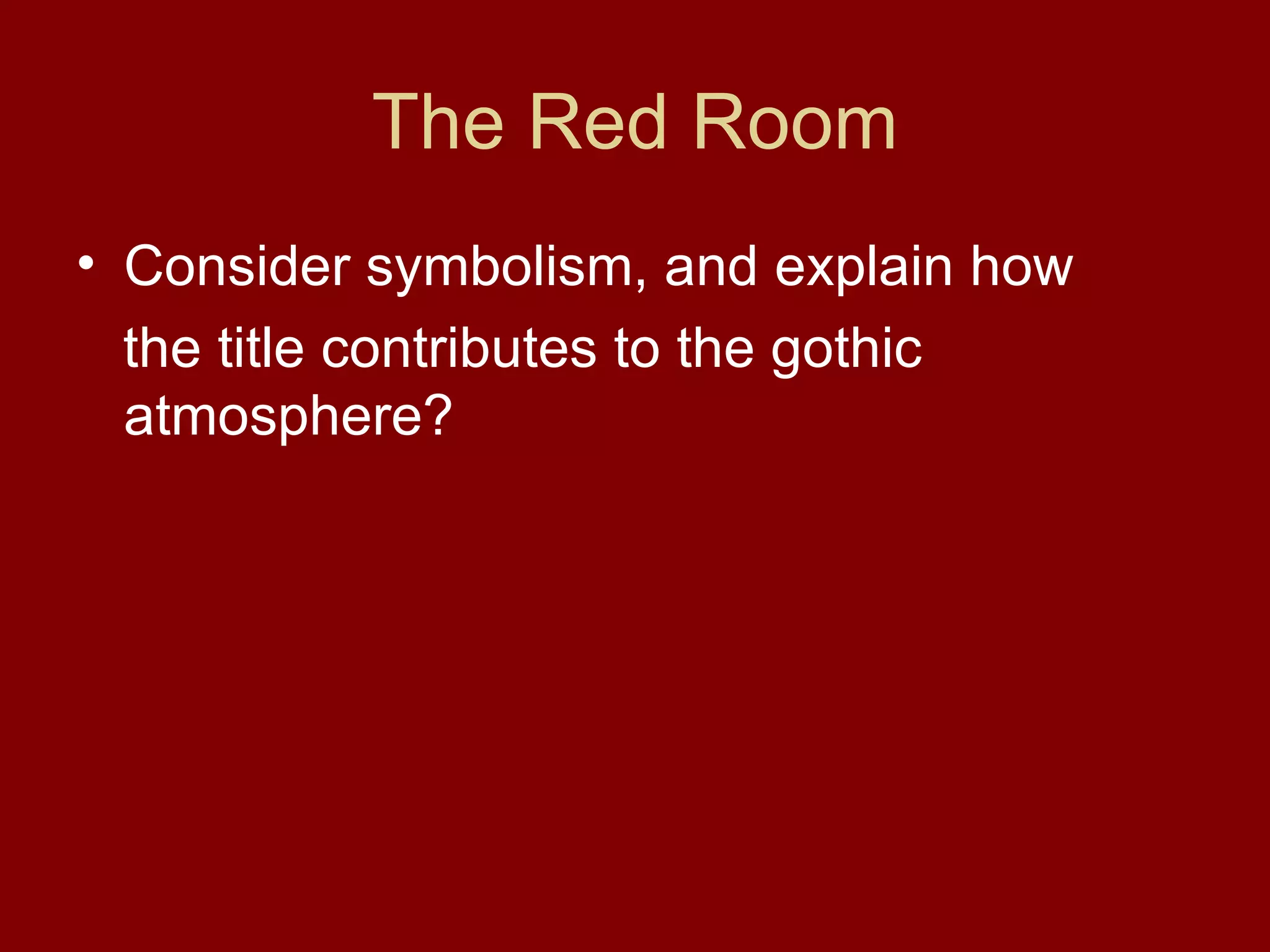 introduction to the gothic genre | PPT