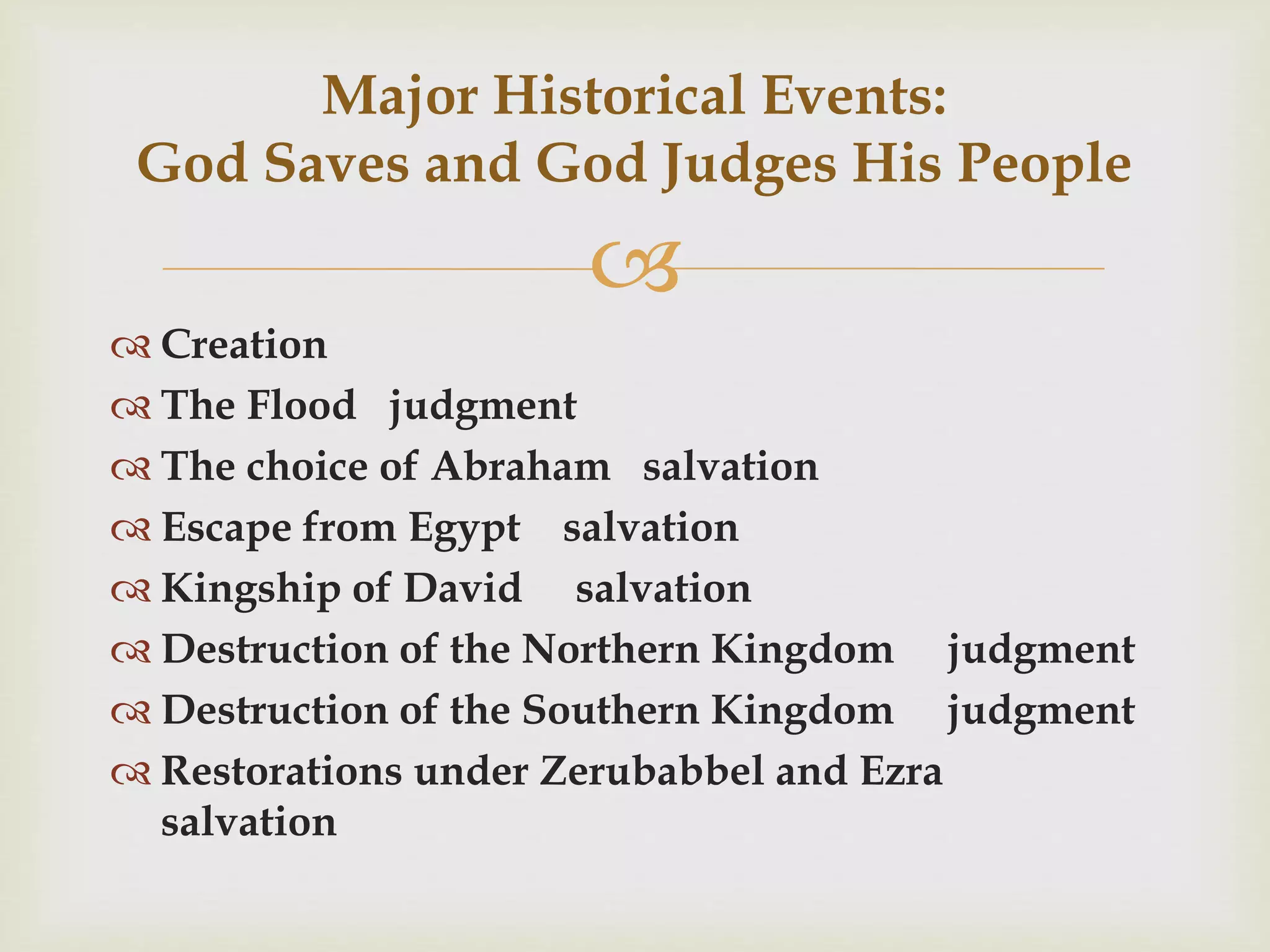 Class: Old Testament Survey | PPTX | Christianity | Religion & Spirituality