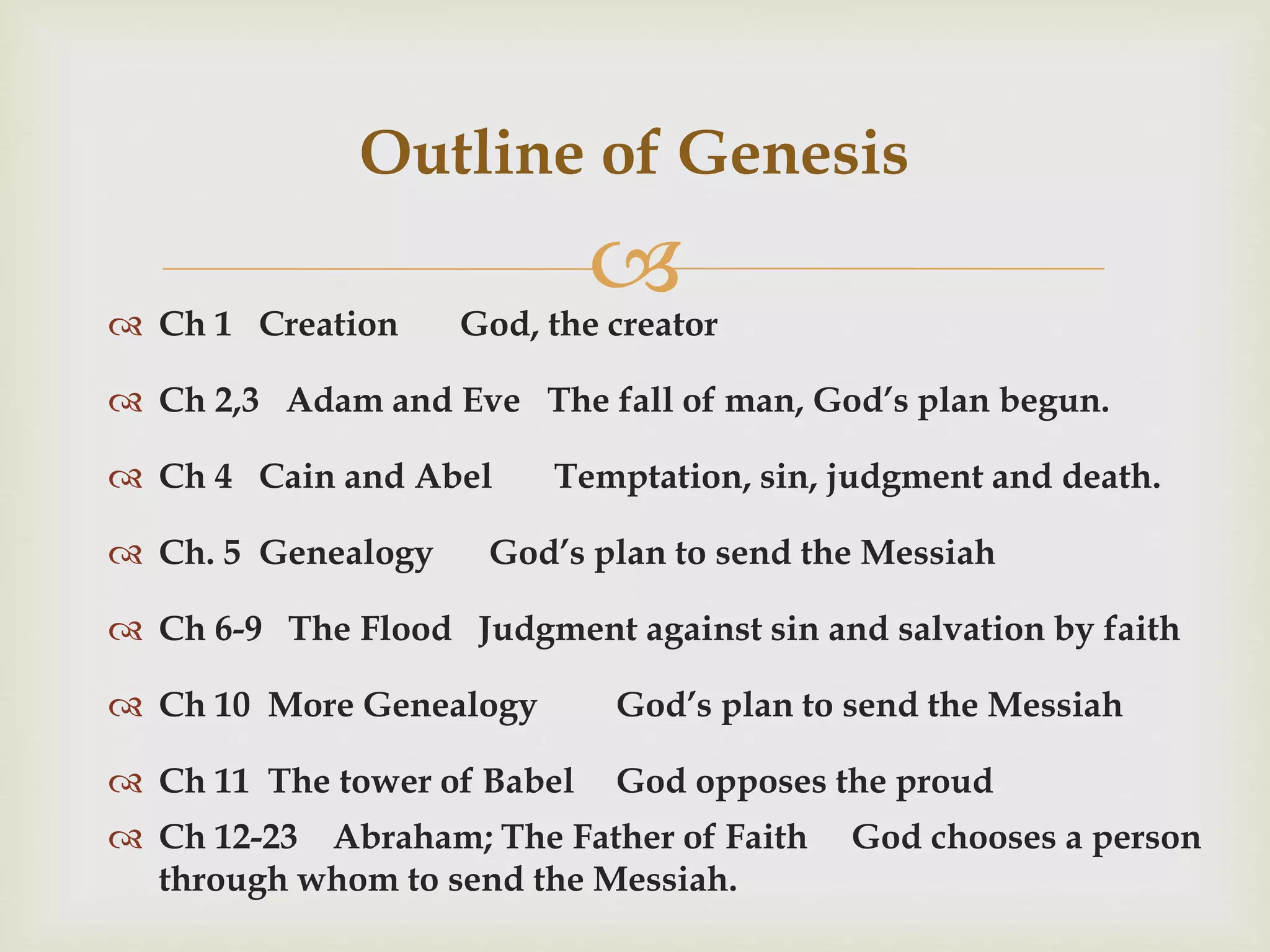 Class: Old Testament Survey | PPTX | Christianity | Religion & Spirituality