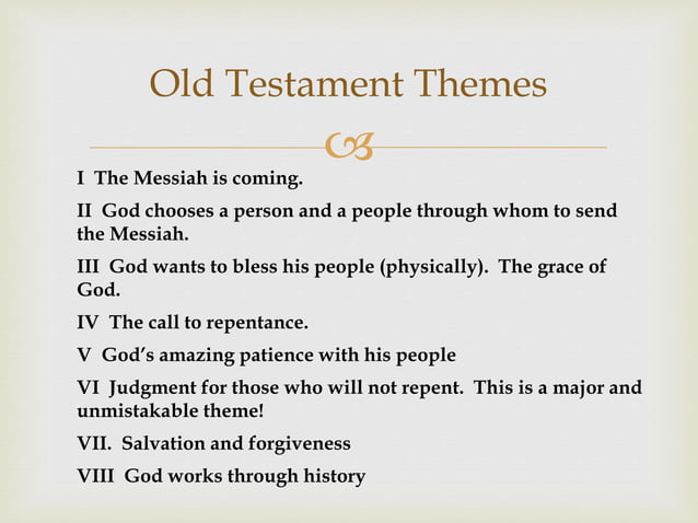 Class: Old Testament Survey | PPTX | Christianity | Religion & Spirituality