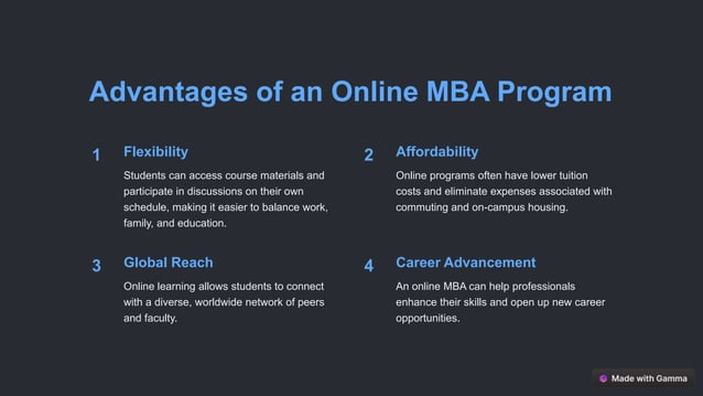 Exploring the Online MBA Program | PPT