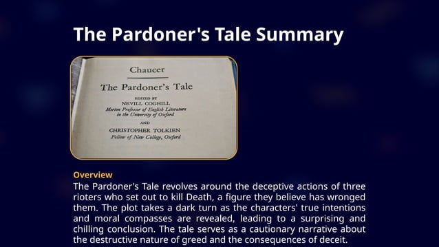 Introduction-to-The-Pardoners-Tale Eng 9 | PPT