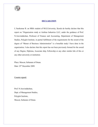 Introduction to-the-project-report-on-organisation-study-for-mba-iii ...