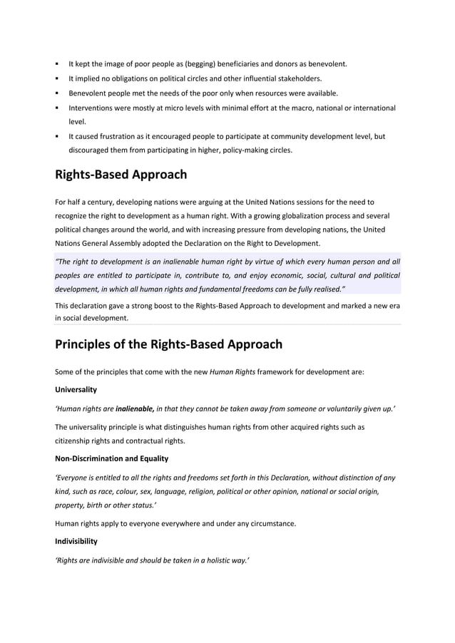 Introduction to-the-rights-based-approach | PDF