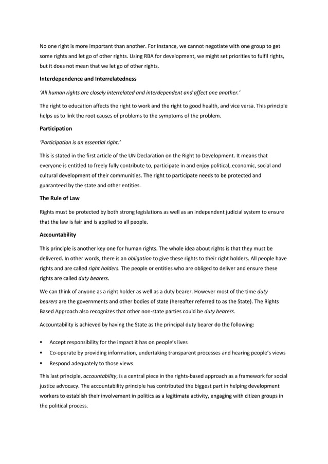 Introduction to-the-rights-based-approach | PDF