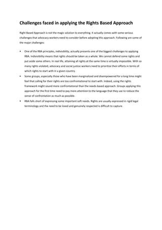 Introduction to-the-rights-based-approach | PDF