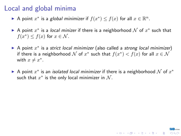 Introduction to the theory of optimization | PPT
