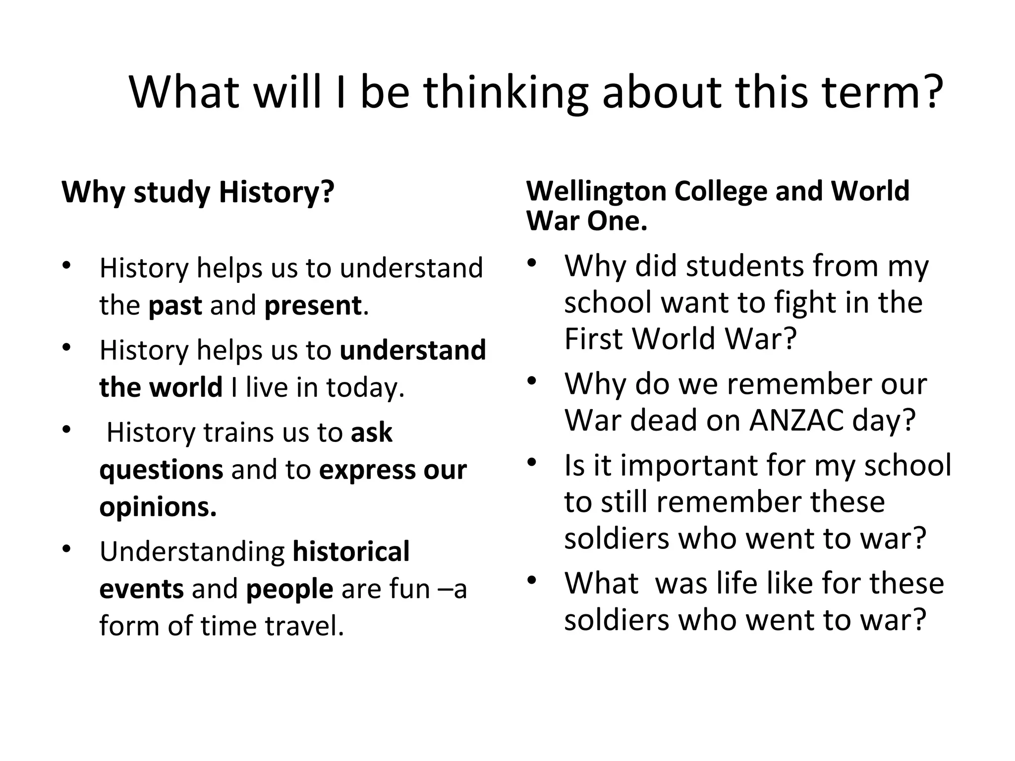 Introduction To The WWI Topic | PPT