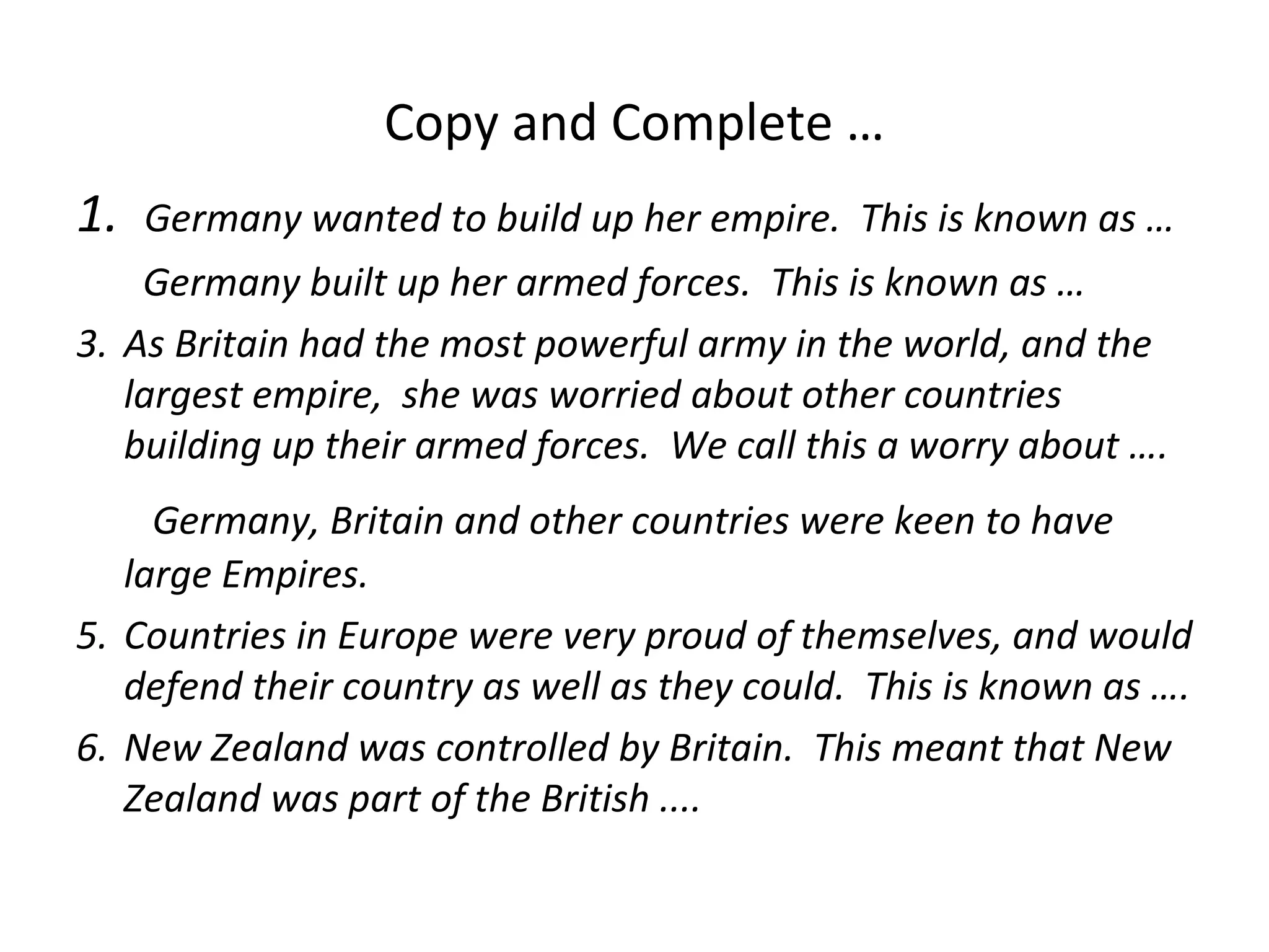 Introduction To The WWI Topic | PPT