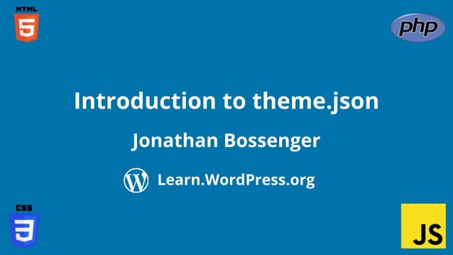 Introduction to theme.json