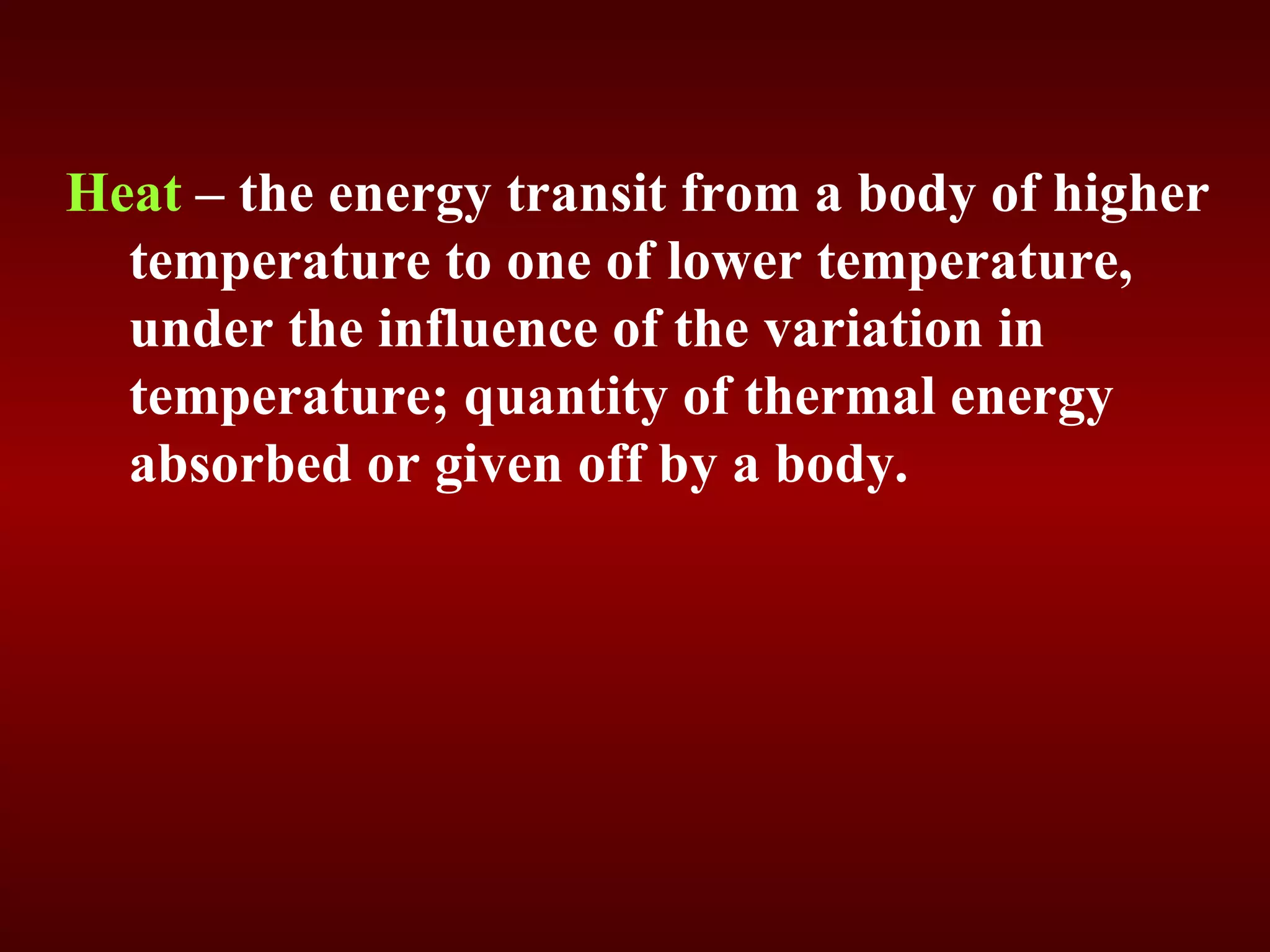 Introduction to Thermodynamics | PPT