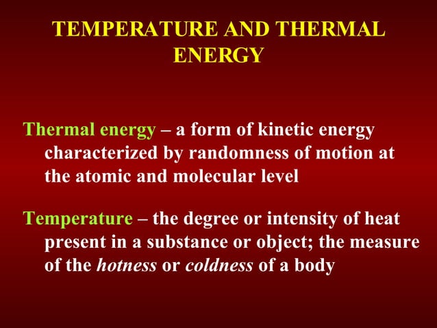 Introduction to Thermodynamics | PPT | Physics | Science