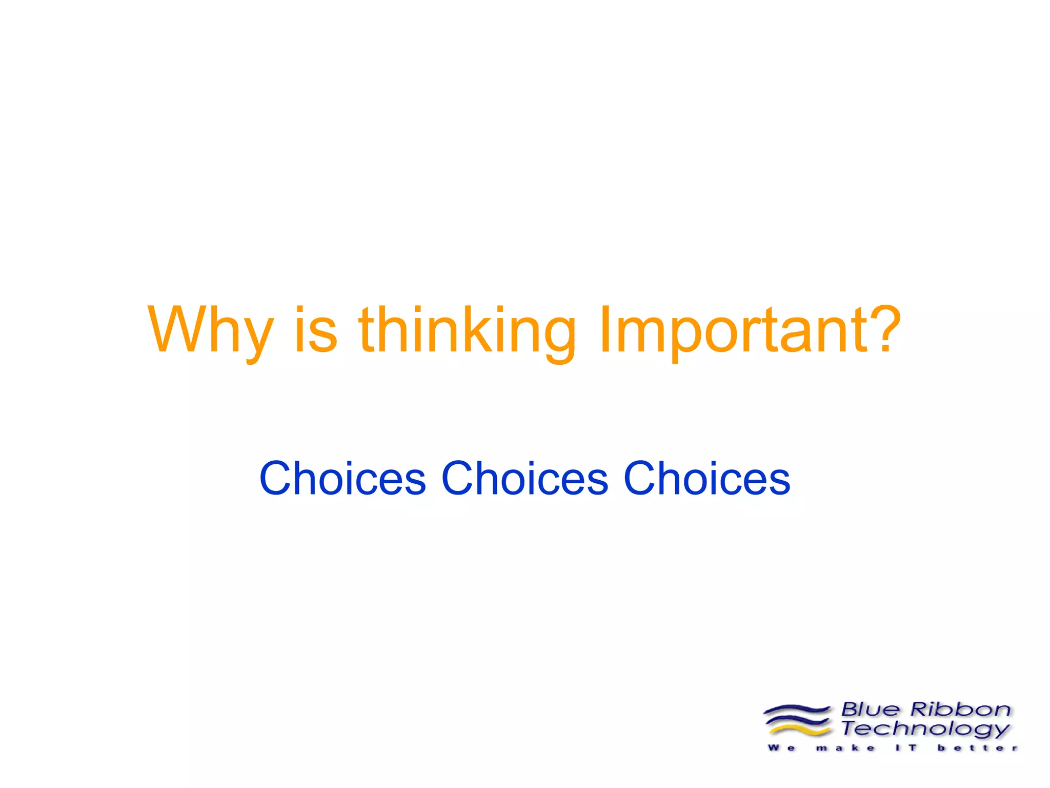 Introduction To Thinking | PPT