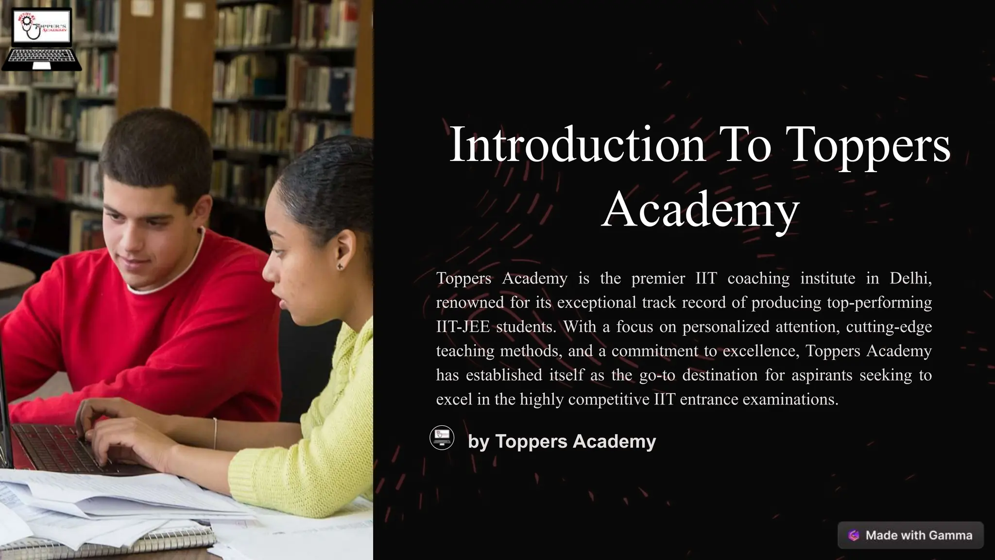 Excel with Excellence: Toppers Academy - The Ultimate IIT Coaching in ...