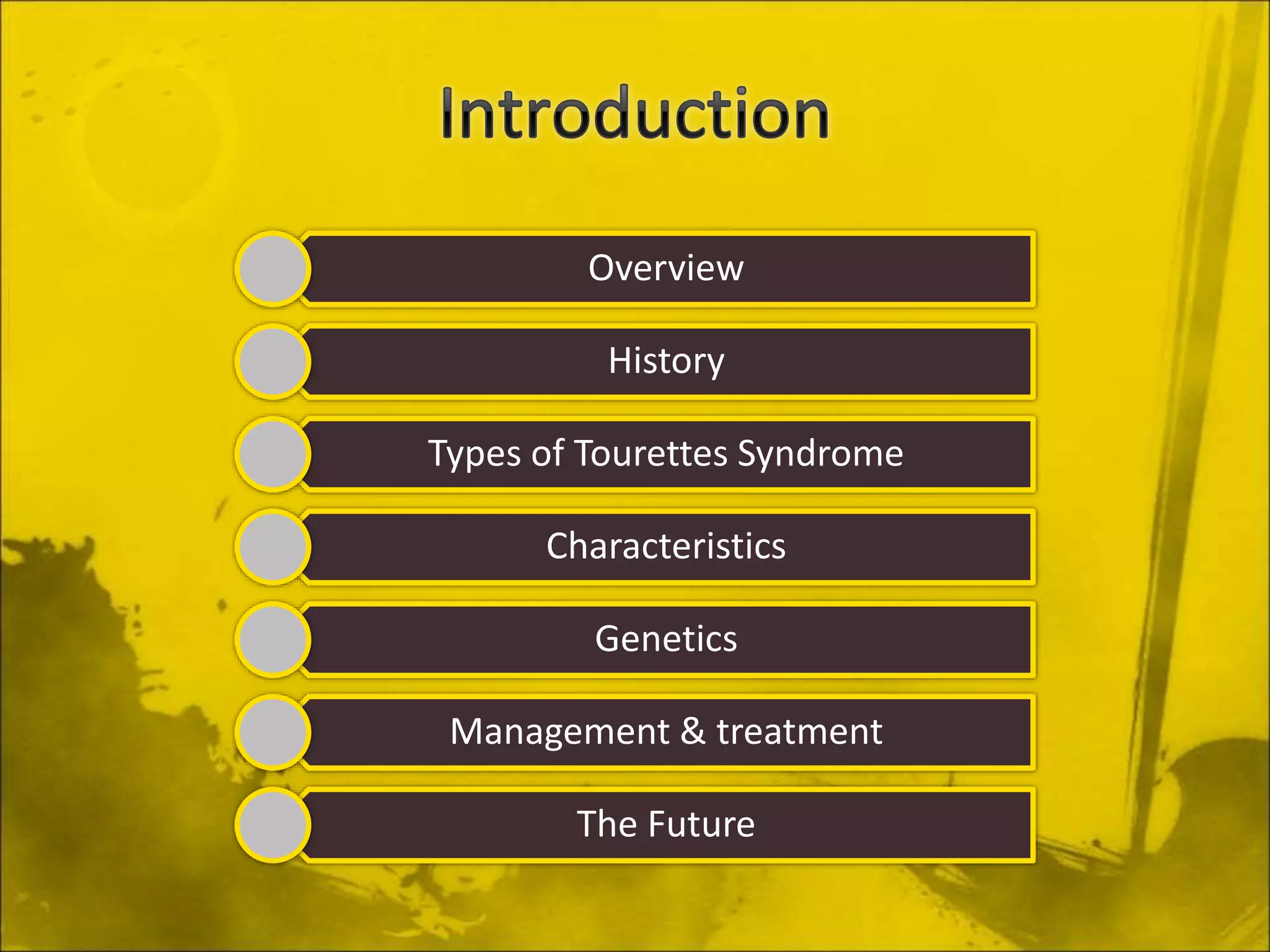 Introduction to Tourette Syndrome | PPT