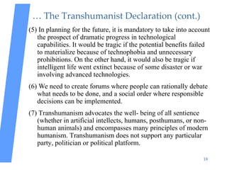 Introduction to Transhumanism | PPT