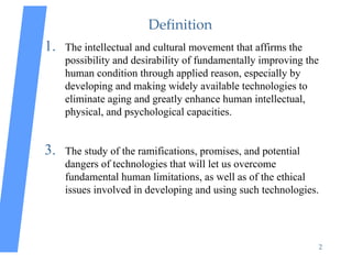 Introduction to Transhumanism | PPT