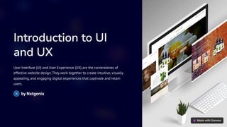 Introduction to UI UX Desgin Sevices by NxtGenix | PDF | Internet | Computing