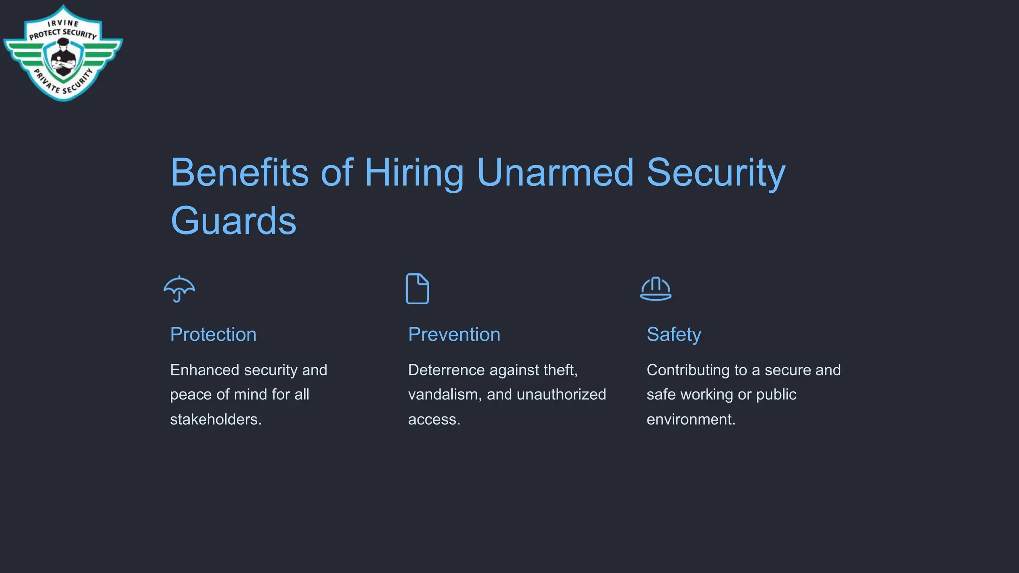 The Importance of Unarmed Security Guards in Our Society | PPT