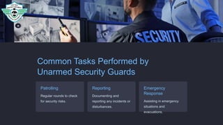 The Importance of Unarmed Security Guards in Our Society | PPT | Free ...
