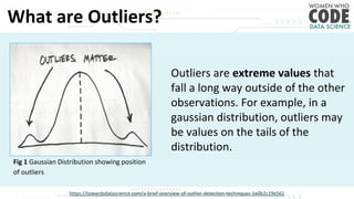 Introduction to unsupervised learning: outlier detection | PPT