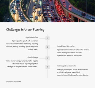 Urban planning is a multifaceted discipline concerned with the design ...
