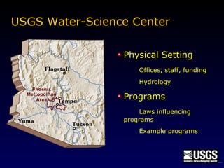 Introduction to USGS Arizona Program and Hydrology (Hoffman) | PPT