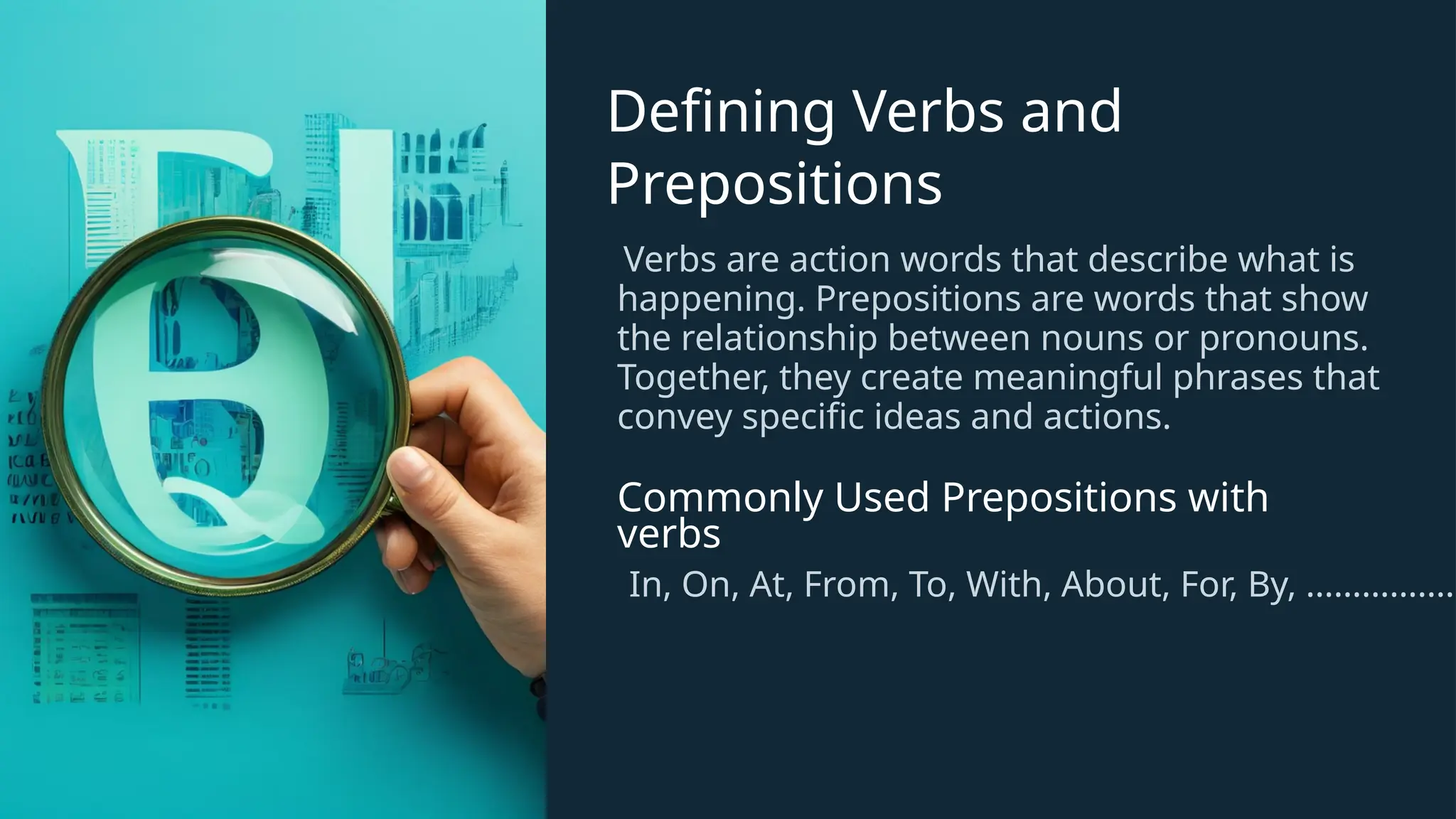 Introduction To Verbs And Prepositions Pptx