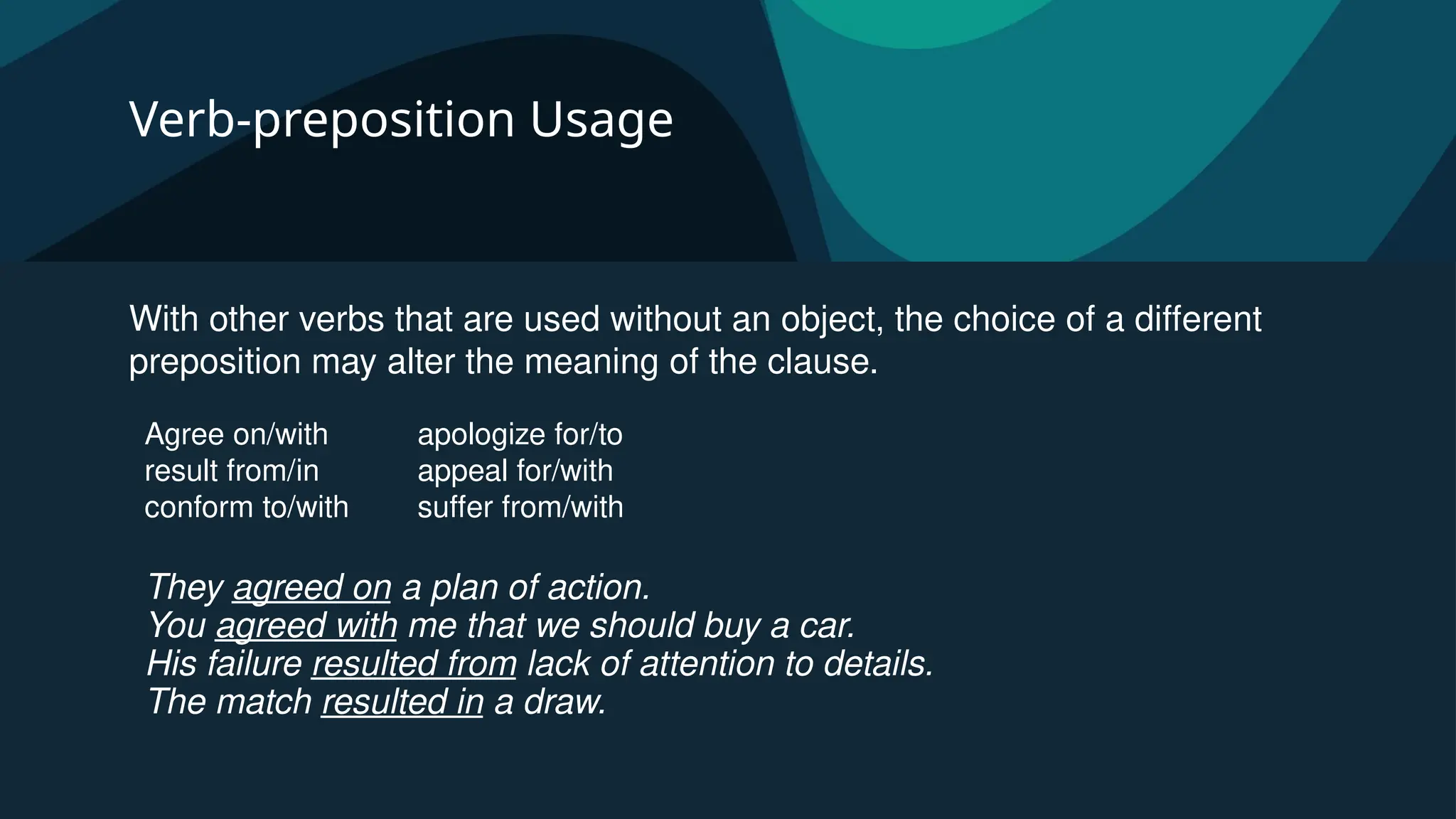 Introduction To Verbs And Prepositions Pptx