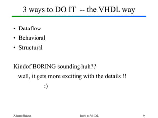 Introduction to-vhdl | PPT