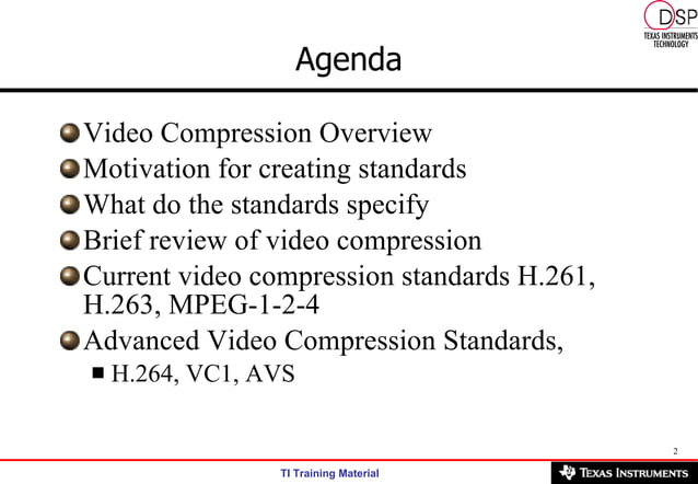 Introduction to Video Compression Techniques - Anurag Jain | PPT