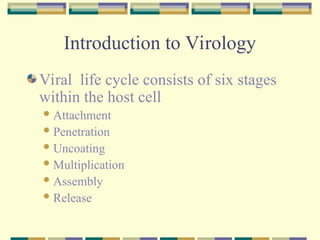Introduction-to-Virology- study of viruses | PPT