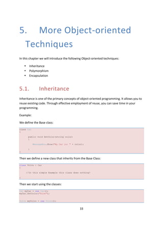 Introduction to visual studio and c sharp