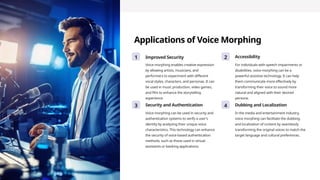 Introduction-to-Voice-Morphing .SCIENCE BEHAND THE voice MORPHING | PPT