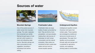 Introduction-to-Water: PPT for Primary Students | PPTX | Science