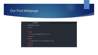 Introduction to Web Development | PPTX