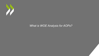 Introduction to weight of evidence for adverse outcome pathways | PDF ...