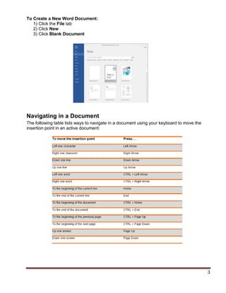 Introduction to-word-2016 | PDF