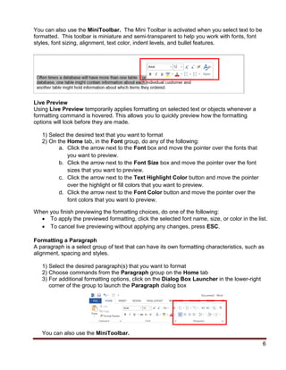 Introduction to-word-2016 | PDF