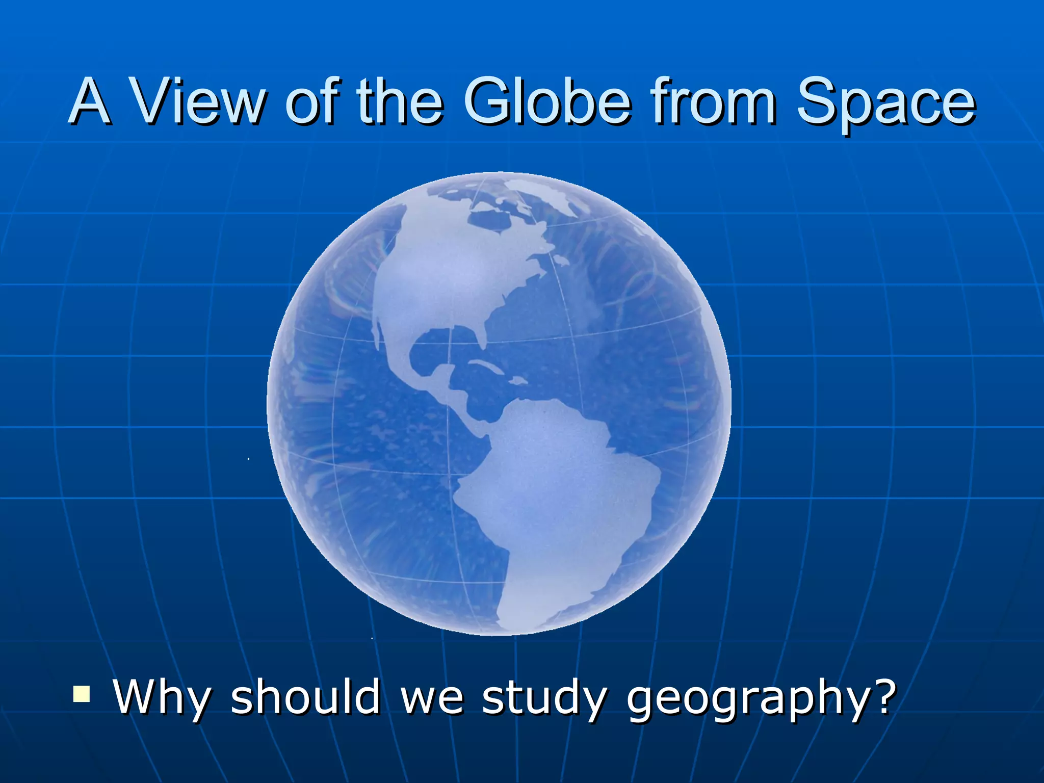 Introduction To World Cultures, 5 Themes | PPT