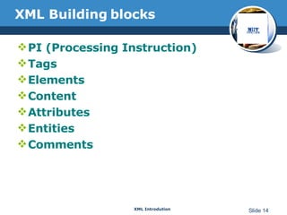 Introduction to XML | PPT