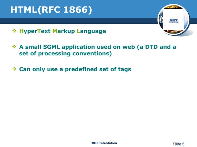 Introduction to XML | PPT