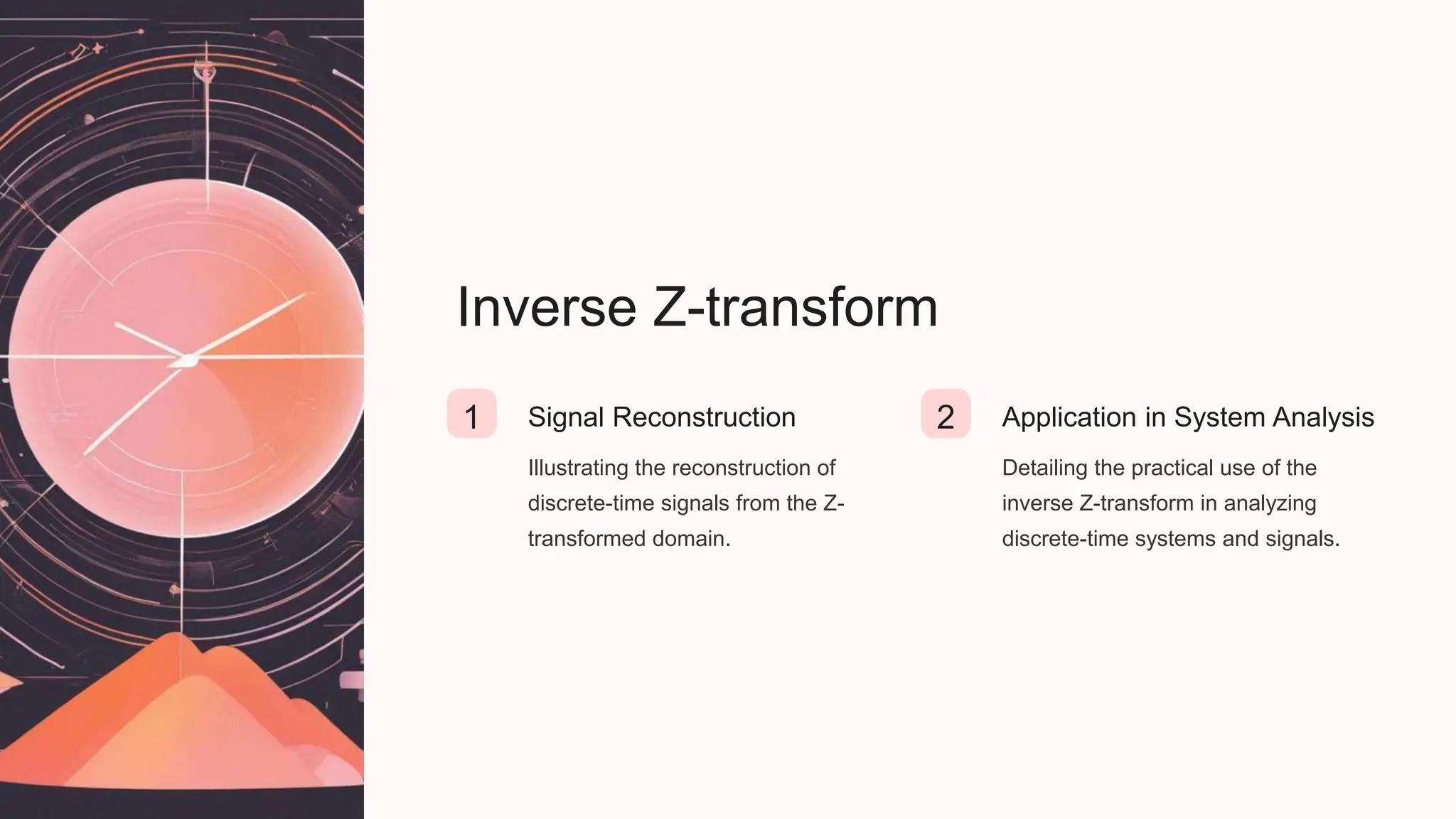 Introduction to Z-transform, Methodology and application | PPT