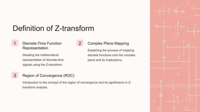 Introduction to Z-transform, Methodology and application | PPT