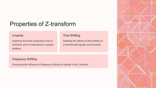 Introduction to Z-transform, Methodology and application | PPT