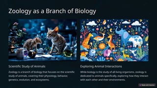 Introduction-to-Zoology. zoology is also explored, emphasizing its ...