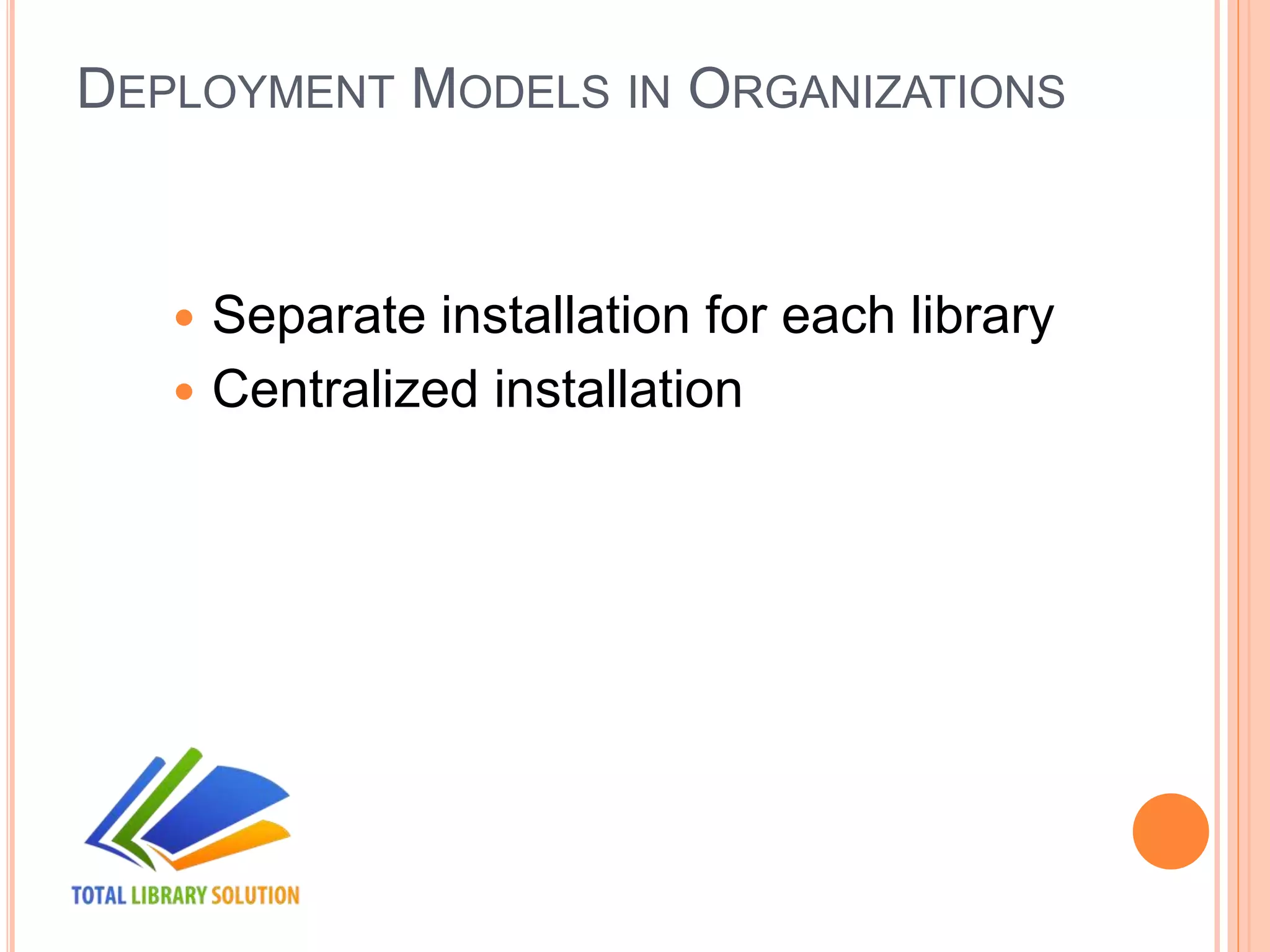 Introduction to Total Library Solution- TLS | PPTX