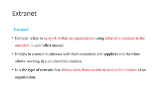 Introduction to Internet, Domain Name System | PPTX